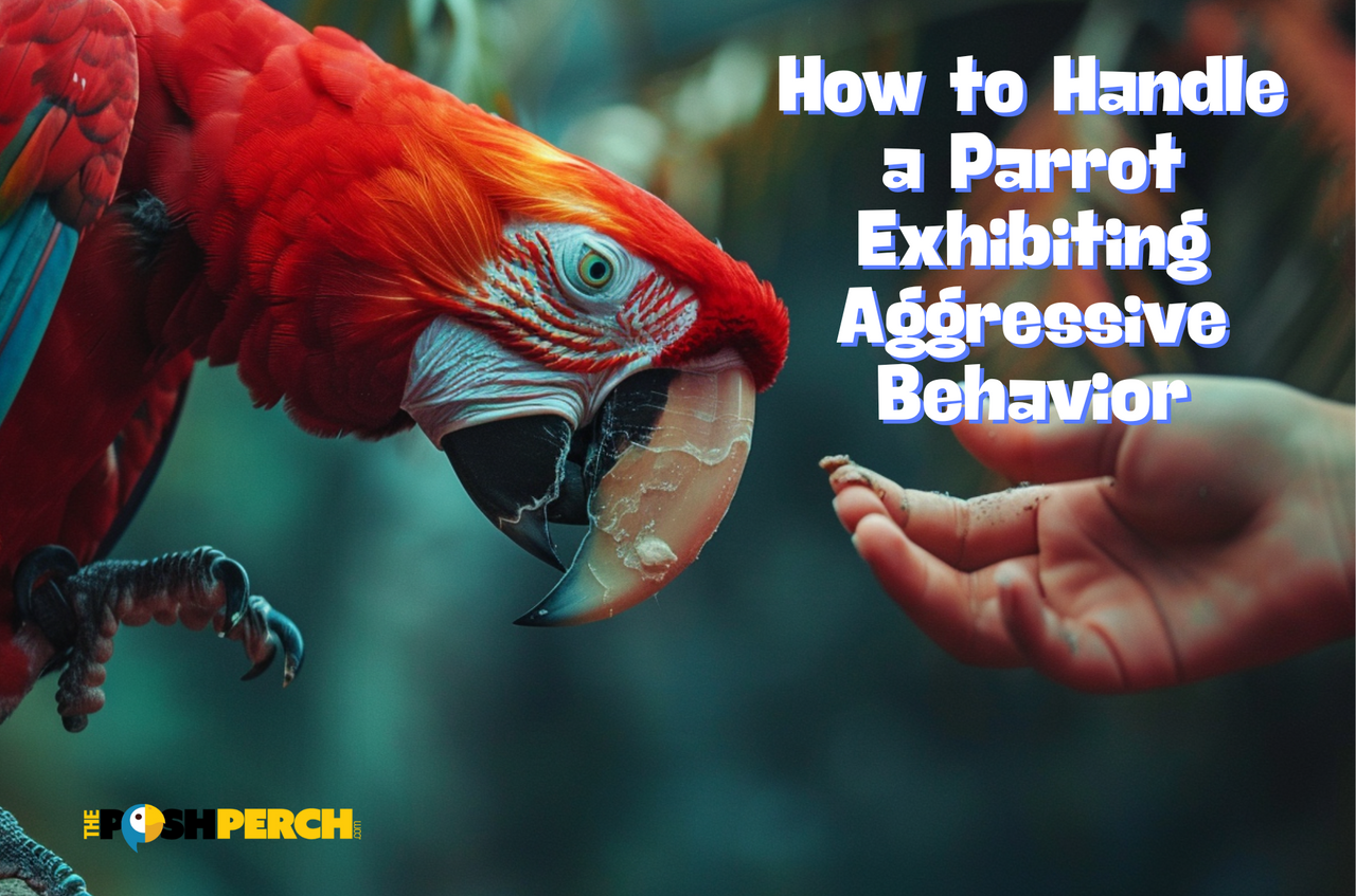 How to Handle a Parrot Exhibiting Aggressive Behavior – The Posh Perch