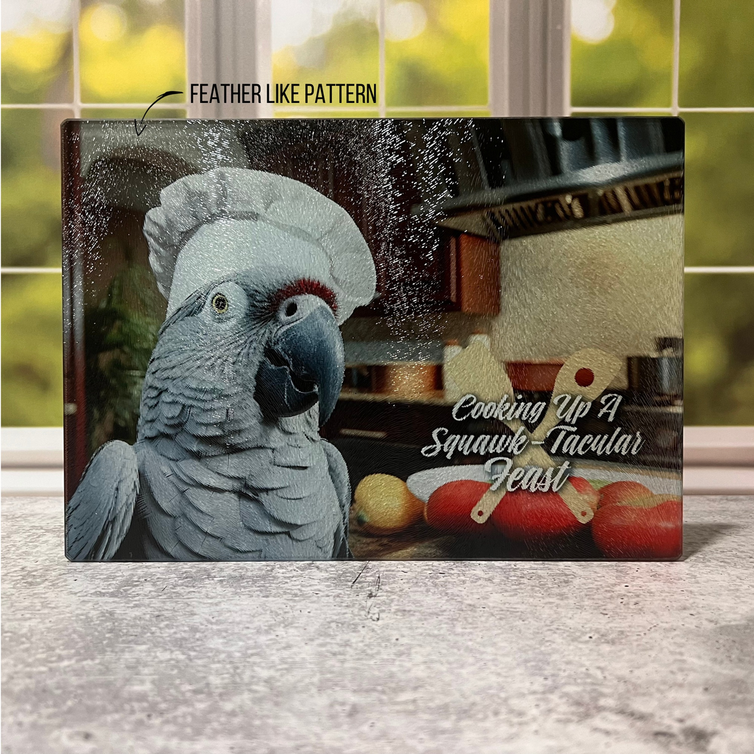African Gray Cutting Board – The Posh Perch