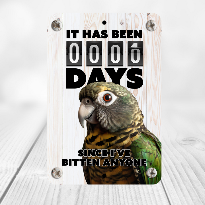 Green Cheek Conure Sign | Funny Green Cheek Conure Sign | Conure Sign ...